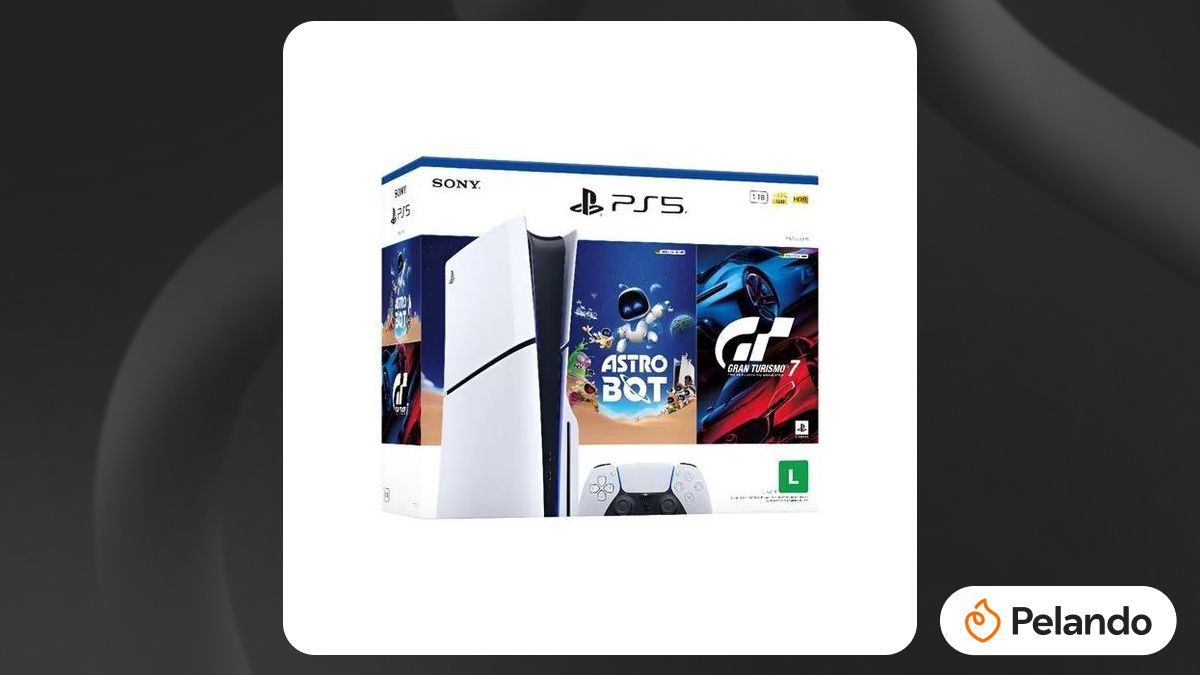 Por R$ 3.214: PS5 Slim com Astro Bot e Gran Turismo 7 Branco | Pelando