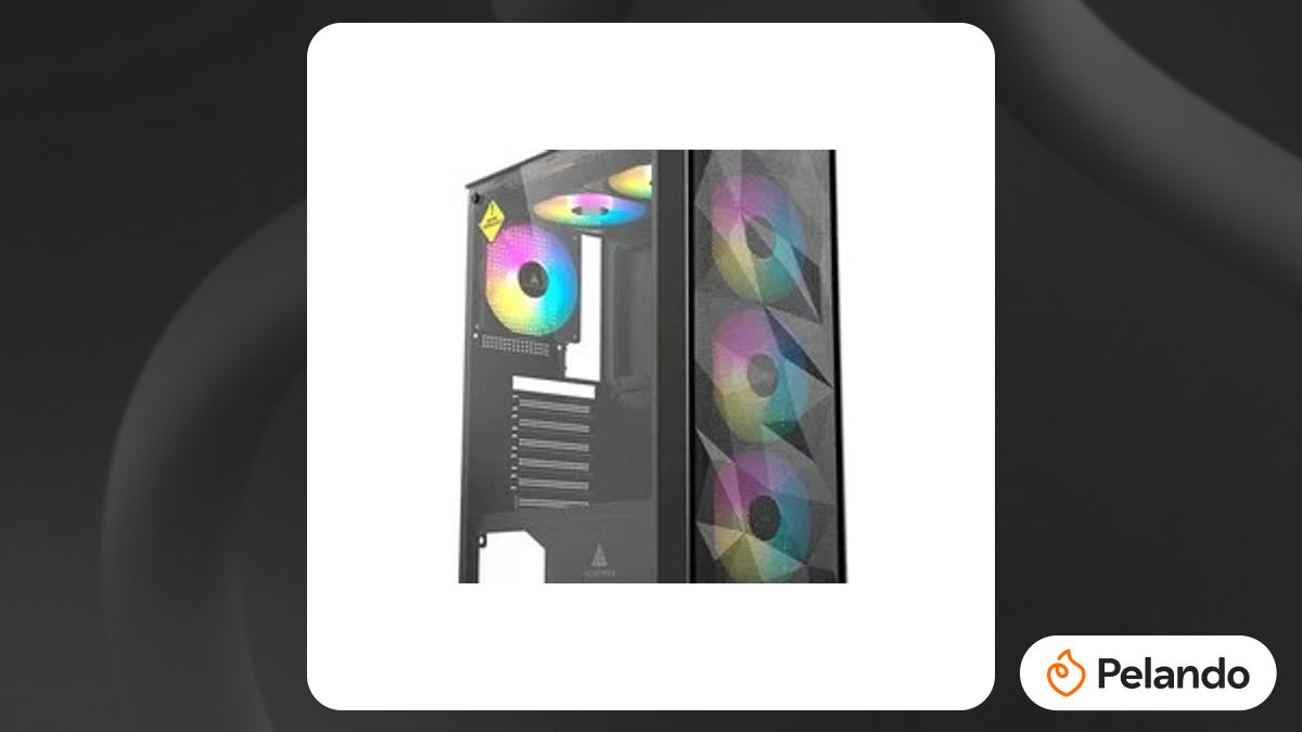 Por R$ 176: Gabinete Gamer Acegeek Diamond R339 Rainbow L / Vidro C ...