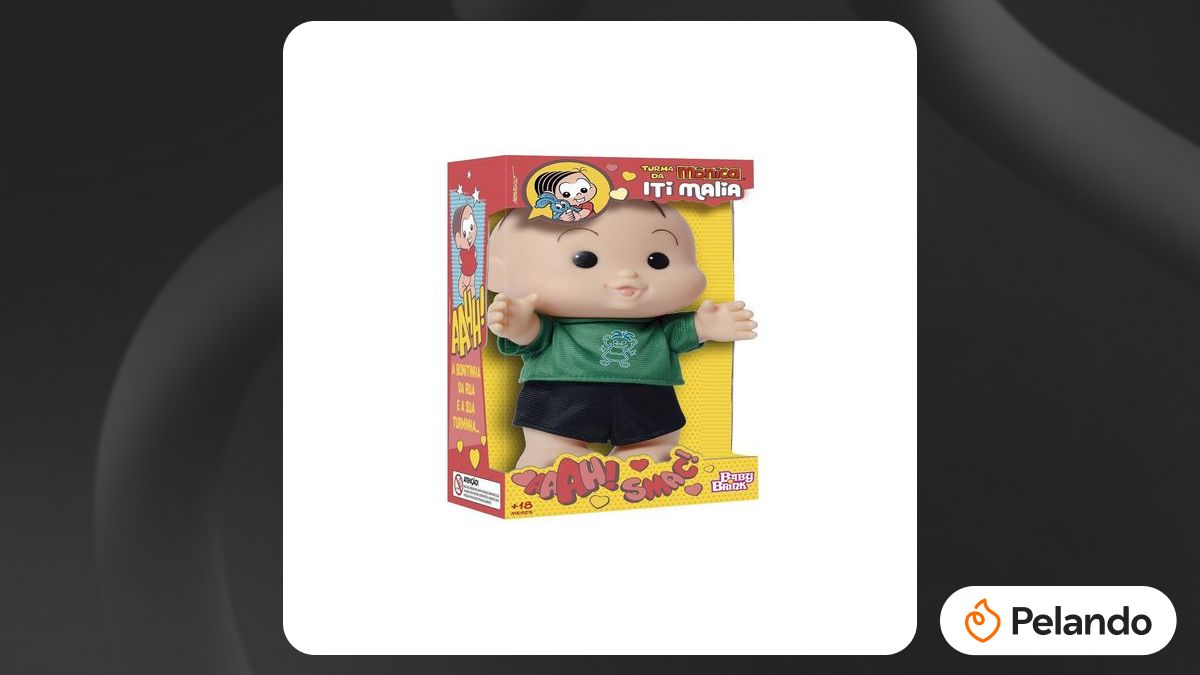 Por R$ 49,99: [Cashback Pelando R$43] Boneco Cebolinha Turma da Mônica ...