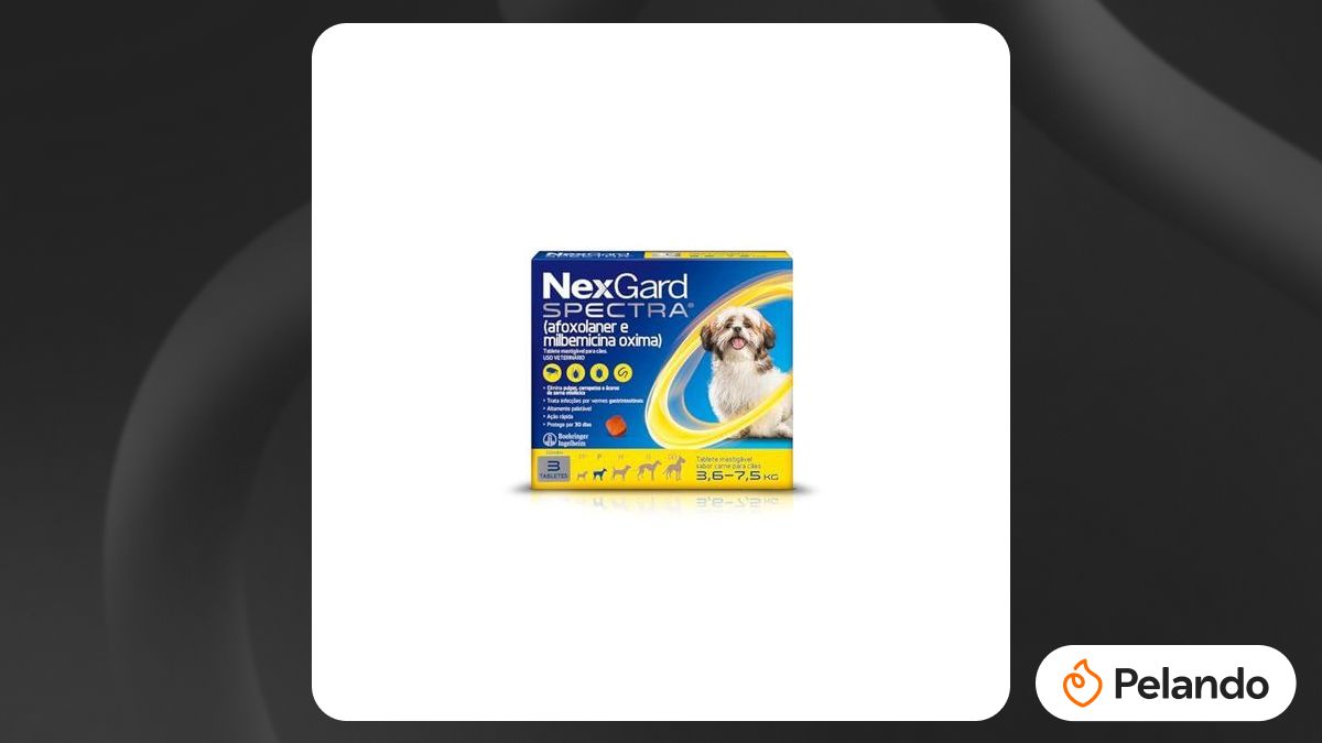 Por R$ 70,00: NexGard SPECTRA Antipulgas e Vermífugos para Cães | Pelando