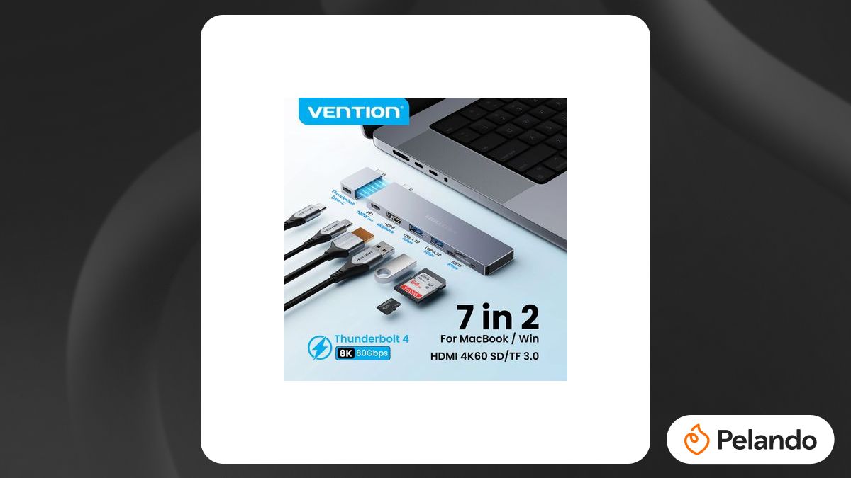 Por R$ 82,00: Estação Dock Hub USB-C Vention 6 em 2 Thunderbolt 4 ...