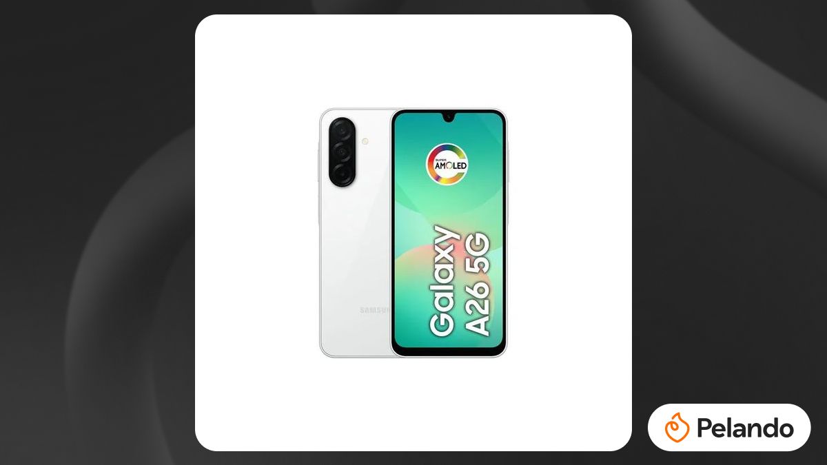 Por R$ 1.170: Galaxy A26 5G 256GB 8GB RAM Câm. 50MP Branco | Pelando