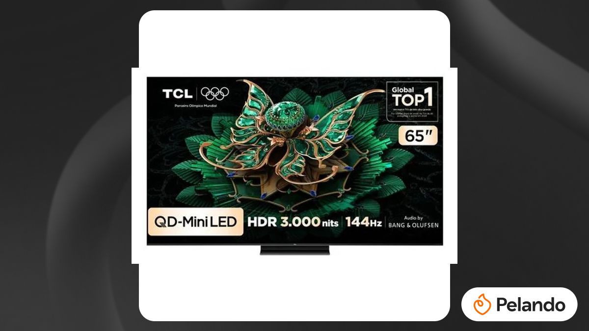 Por R$ 4.230: Smart TV TCL 65 Polegadas QLED Mini LED 4K C7K WiFi ...