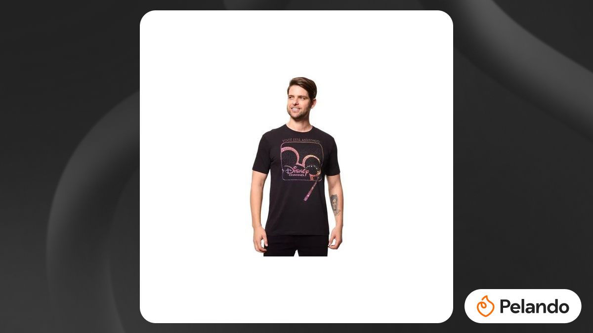 Por R$ 46,00: Camiseta Disney Logo Mágico | Pelando