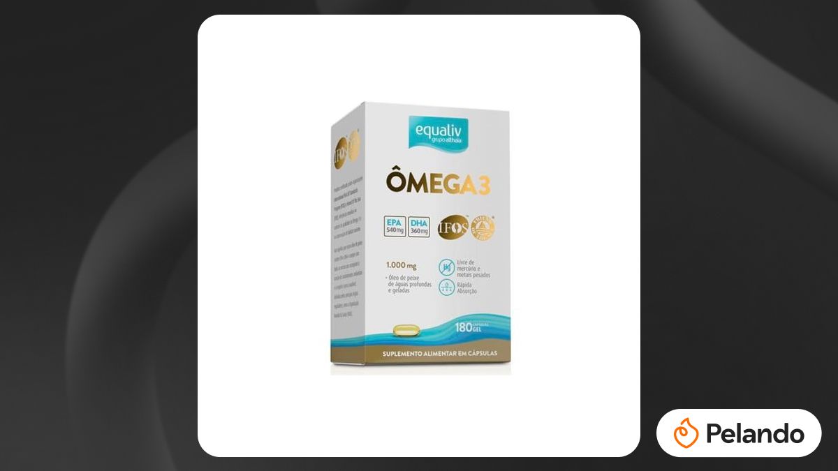 Por R$ 65,90: [2unid | R$ 62,60] Omega 3 óleo de peixe, 180 cápsulas ...