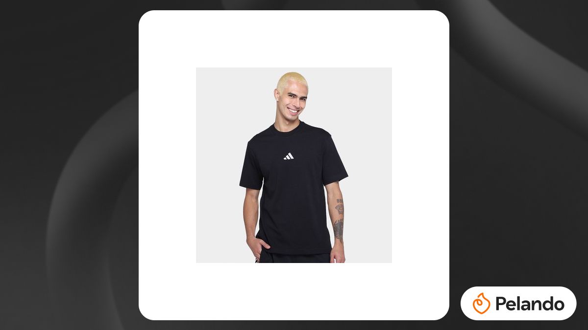 Por R$ 67,99: Camiseta Adidas Small Logo | Pelando