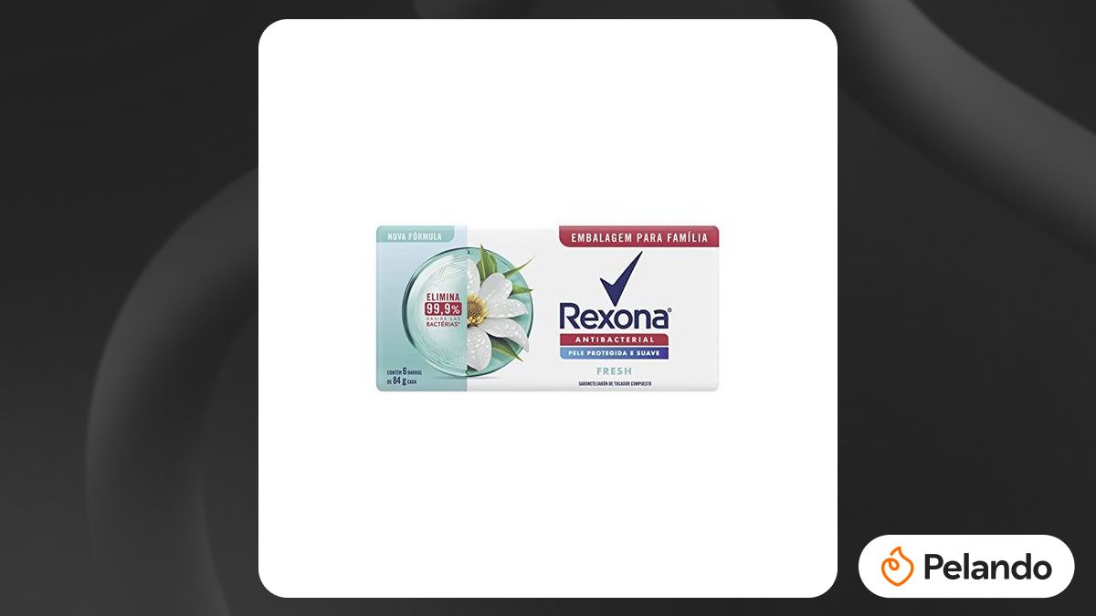 Por R$ 10,35: (R$ 9,31 +por- / REC) Kit com 6 Rexona Sabonete Em Barra ...