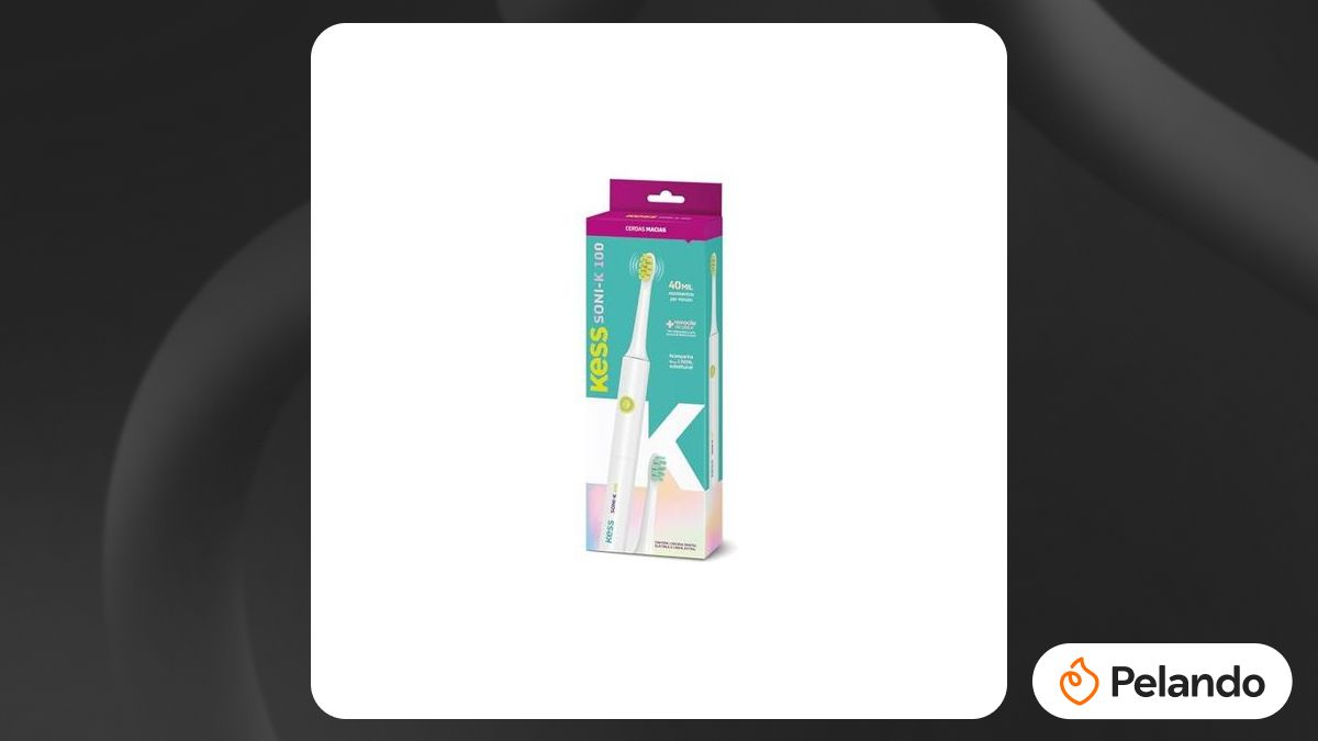 Por R$ 62,69: KESS ESCOVA DENTAL ELÉTRICA SONI-K 100 | Pelando