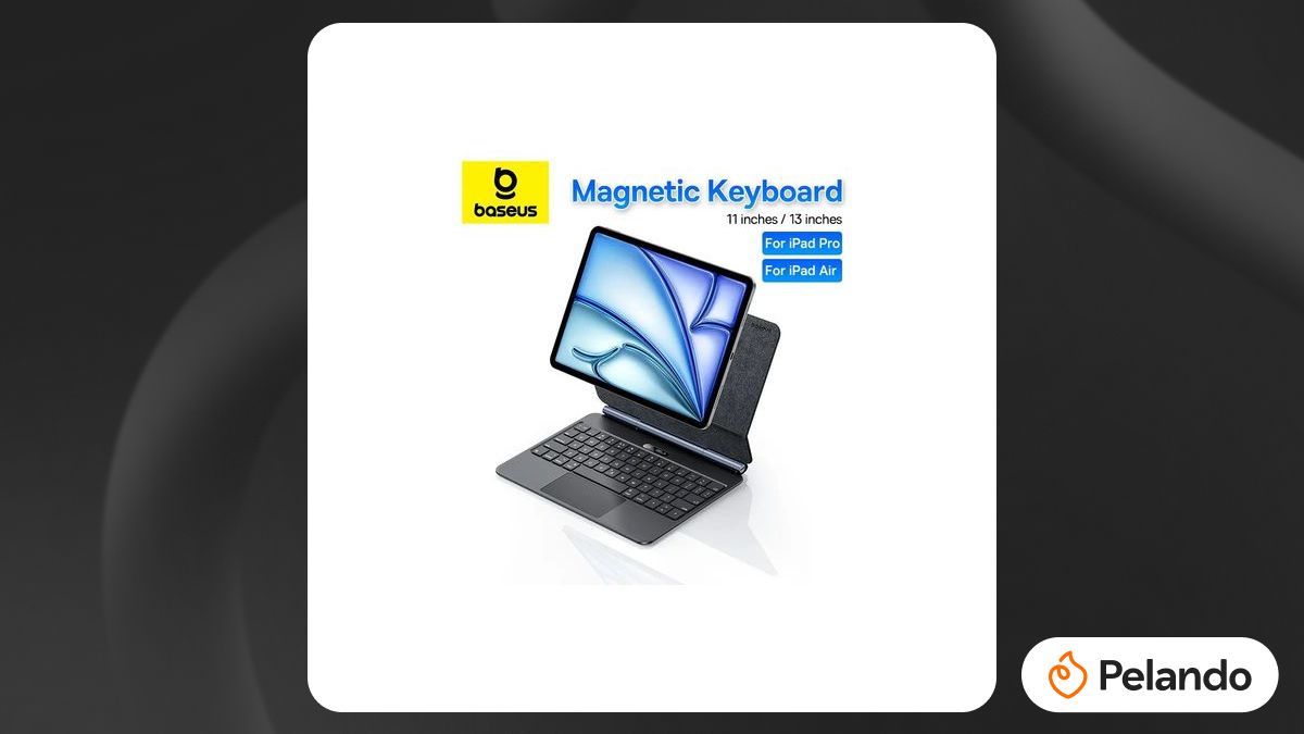 Por R$ 221: Teclado Magnético BASEUS para Tablet e iPad, de 11 a 13 ...