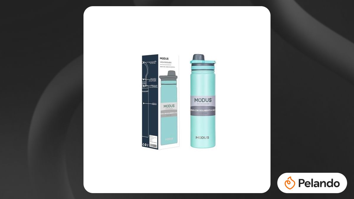 Por R$ 50,44: MODUS Garrafa Térmica Inox 750ML Verde | Pelando