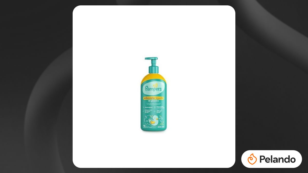 Por R$ 17,90: Pampers Sabonete líquido de Glicerina - 400ml | Pelando