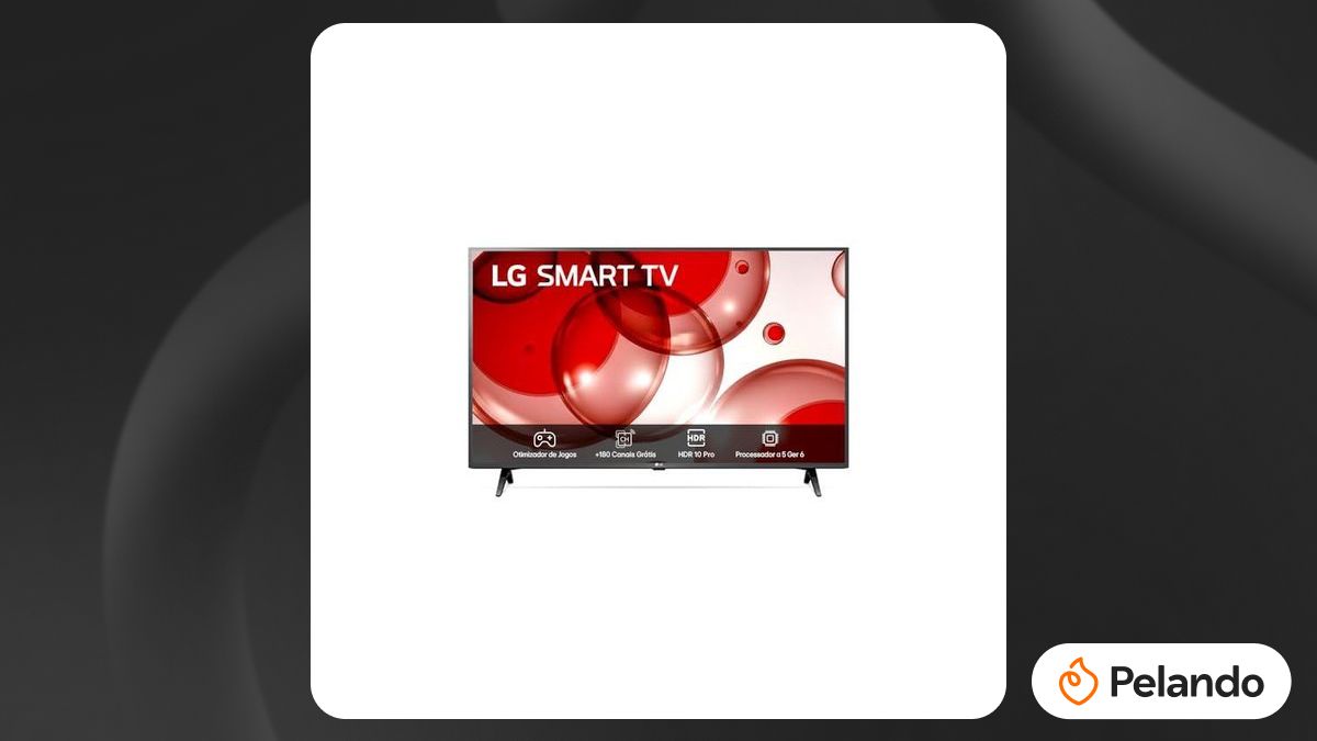 Por R$ 1.399: Smart TV LG 43" Full HD Alexa webOS 23 | Pelando