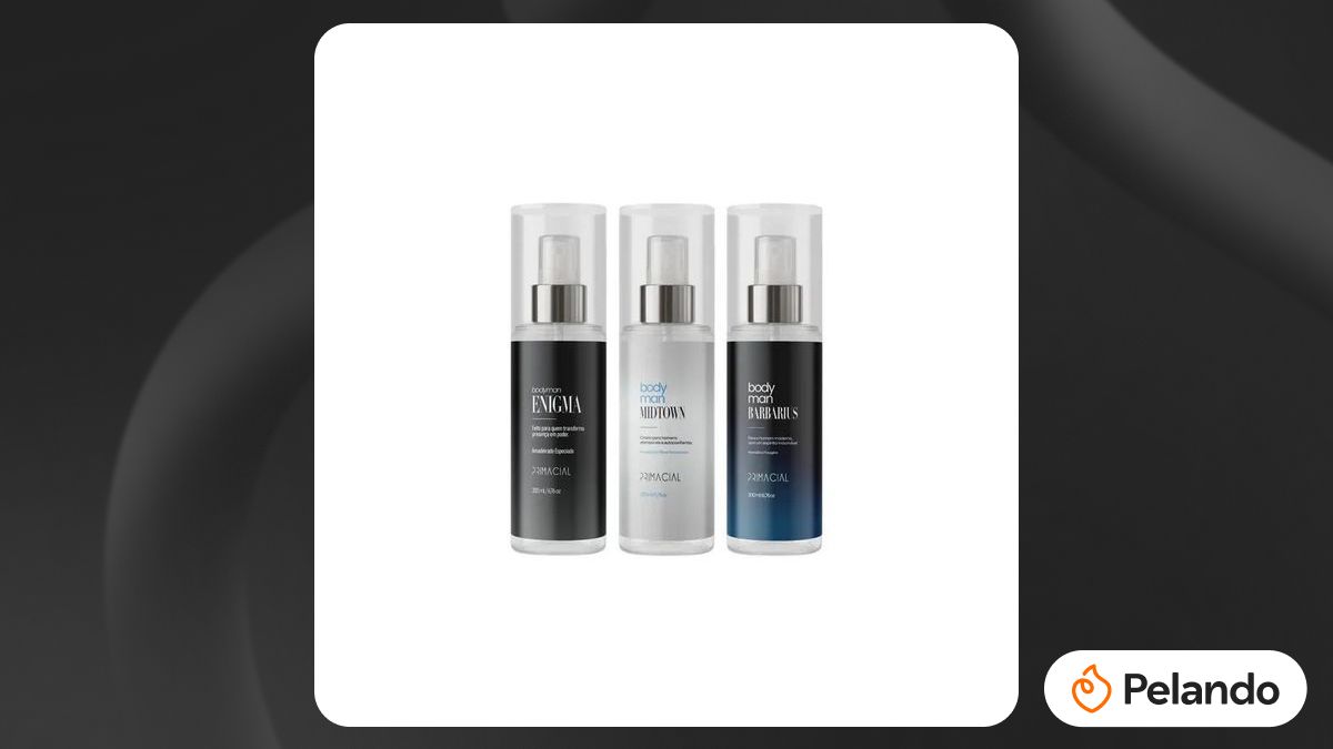 Por R$ 84,00: Kit Body Splash Barbarius, Enigma e Midtown 200ml | Pelando
