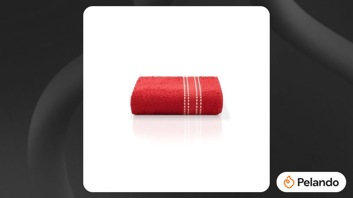 Por R$ 11,99: TOALHA DE BANHO LINEA VERMELHO CAMESA | Pelando