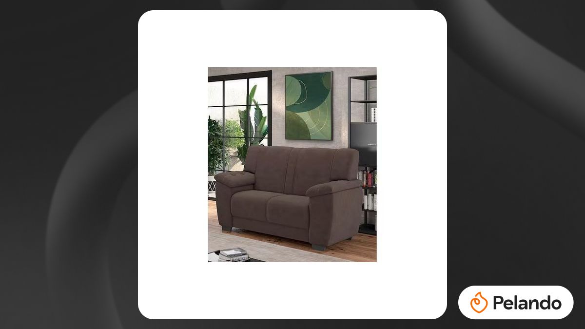 Por R$ 664: Sofá 2 Lugares Luizzi Roma II com 133cm de Largura e ...