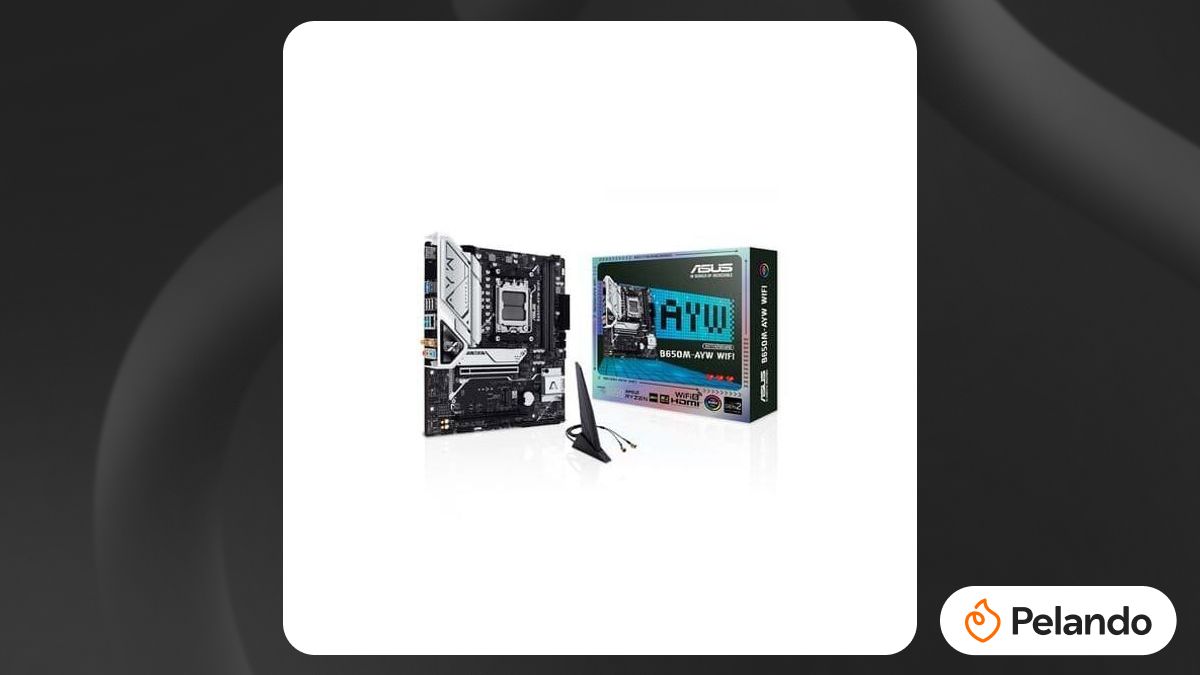 Por R$ 835: Placa Mãe ASUS B650M-AYW Wi-Fi, AM5, mATX, DDR5, Wi-fi ...