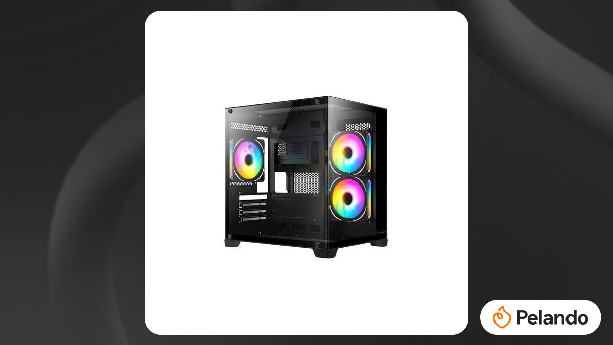 Por R$ 107: Gabinete Gamer Husky Dome 10 Micro-ATX Vidro Preto | Pelando
