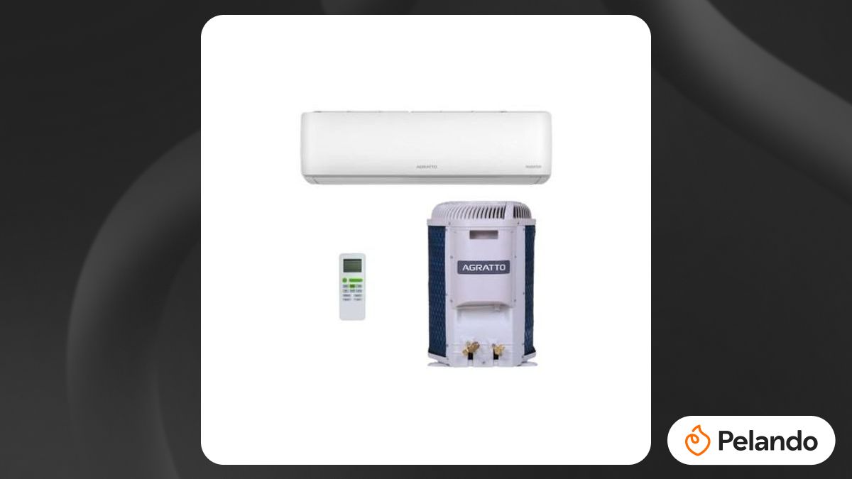 Por R$ 1.483: Ar-Condicionado Split HW Inverter Agratto Liv Top 9.000 ...