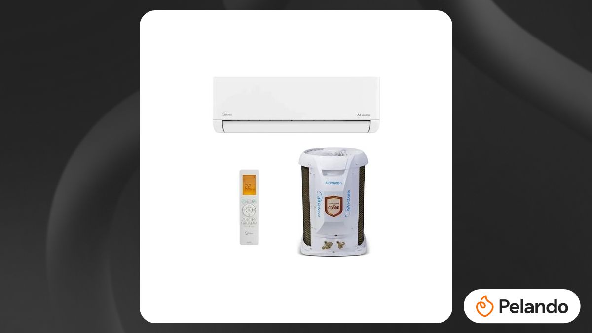 Por R$ 1.388: Ar Condicionado Split Hi Wall Inverter Midea Airvolution ...