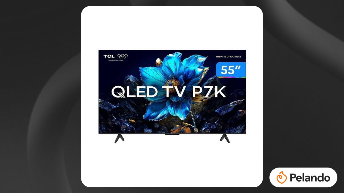 Por R$ 1.839: [No Brasil] Smart TV 55" TCL 4K QLED Google TV HDMI USB ...