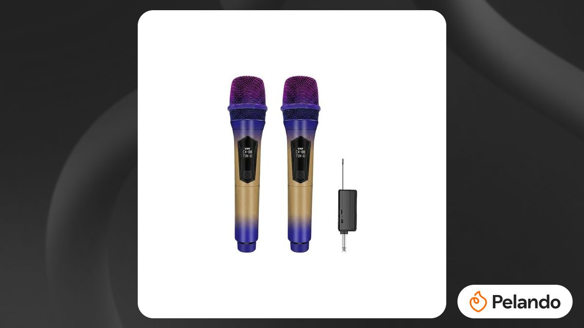 Por R$ 99,99: Kit 12 Microfones Sem Fio UHF com receptor | Pelando