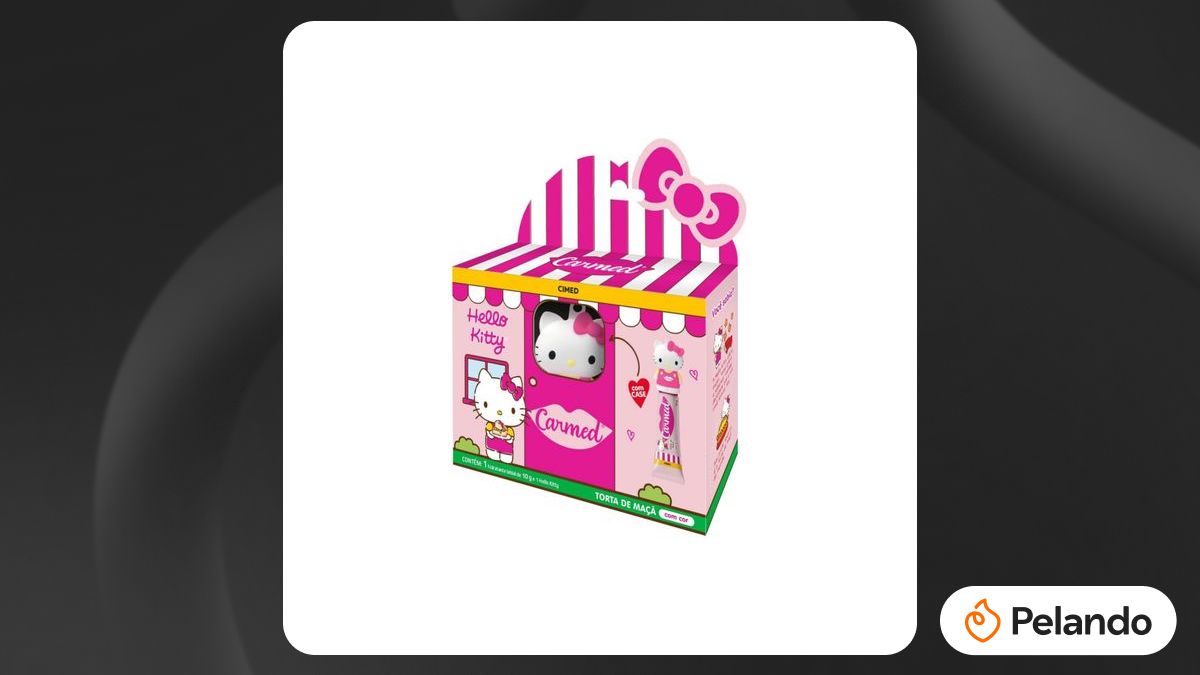 Por R$ 41,99: [Leve 2 pague 1] Hidratante Labial Carmed Hello Kitty ...
