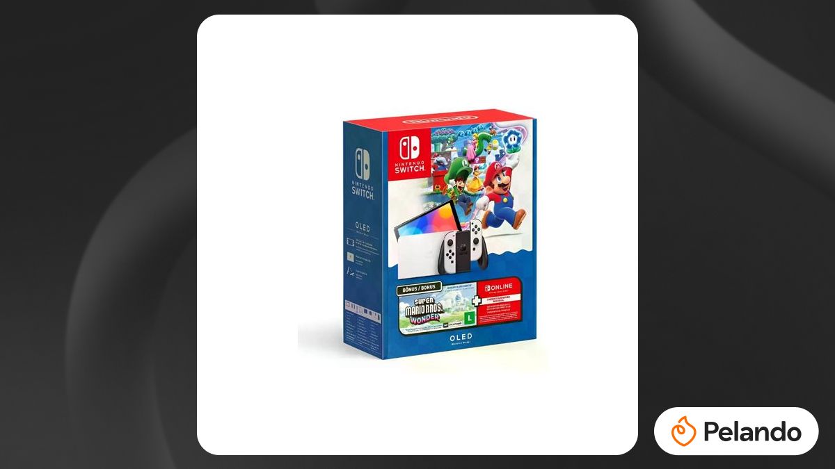 Por R$ 2.005: Console Nintendo Switch Oled + Super Mario Bros Wonder ...
