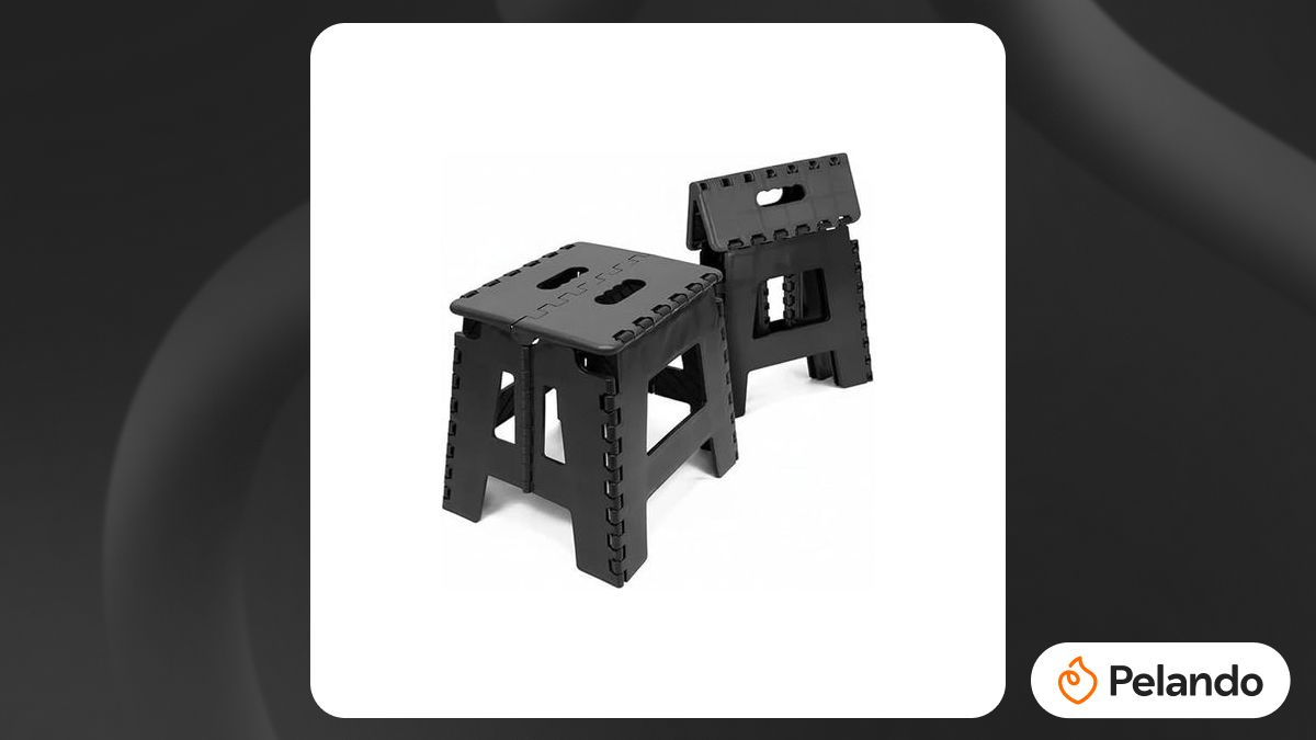 Por R$ 54,90: Kit 2 Banquetas Dobráveis Plástico 100kg | Pelando