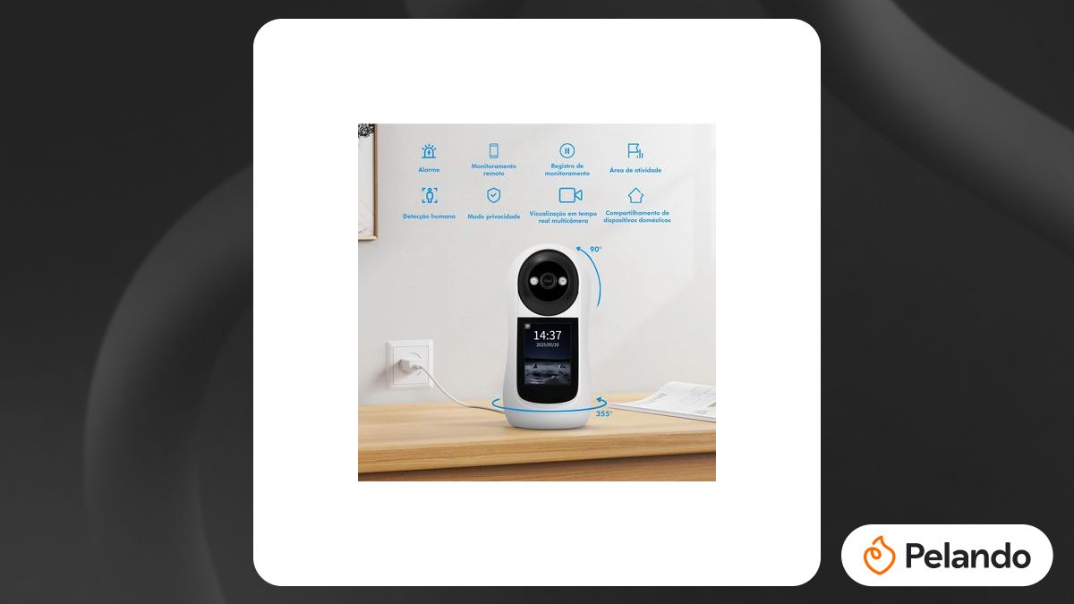 Por R$ 97,14: 【DoBrasil】Câmera com tela IPS iCSee BESDER-IP | Pelando