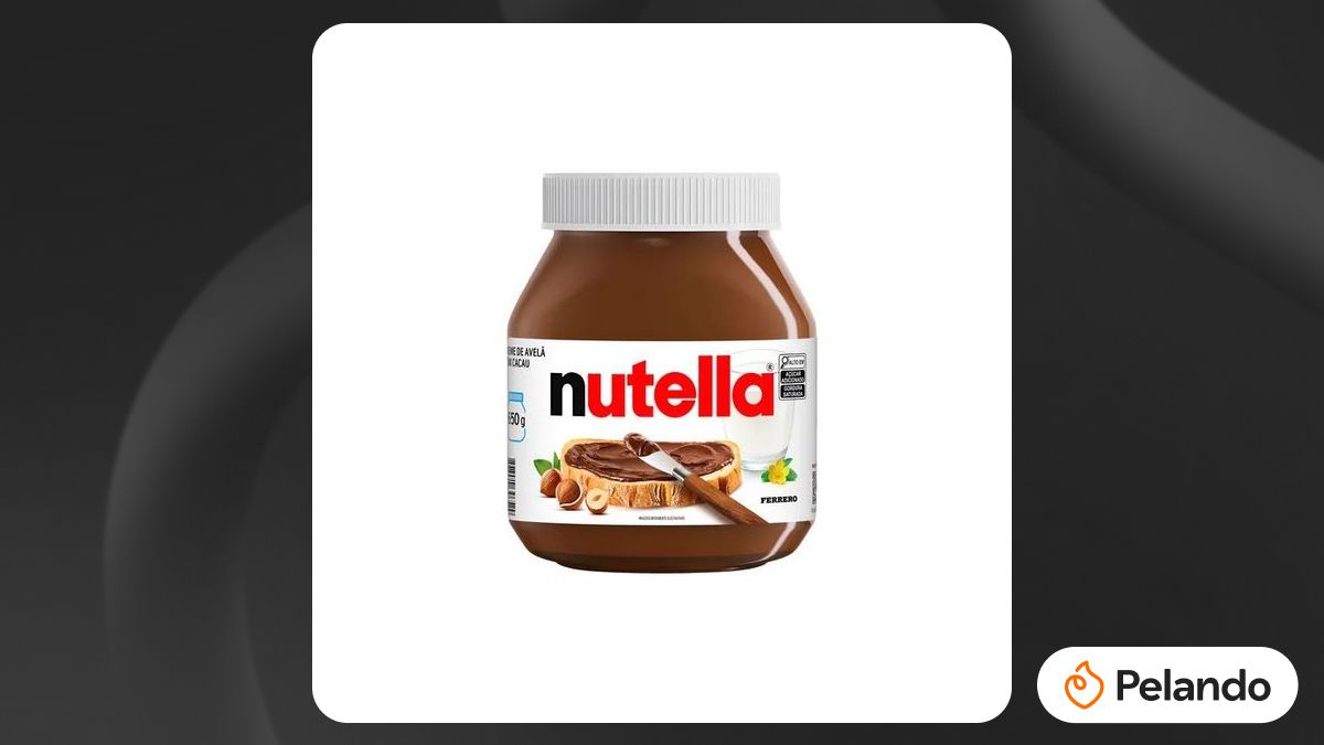 Por R$ 100: [Leve 3 R$ 33 cada] Nutella Creme de Avelã com Chocolate ...