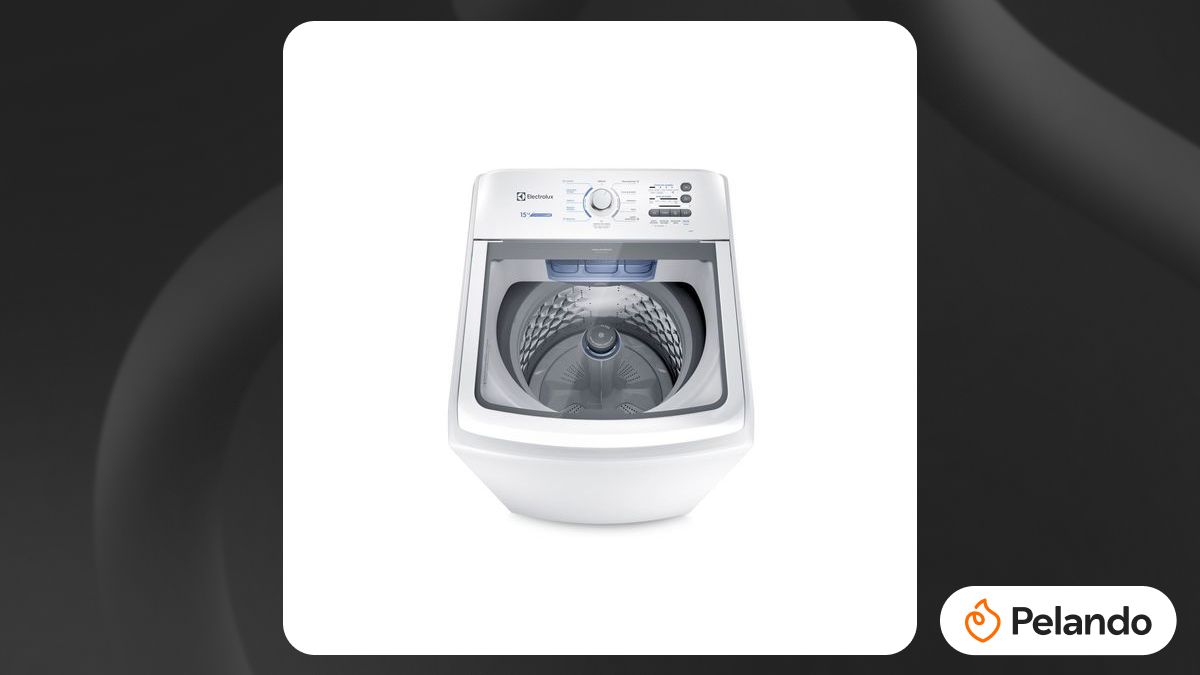 Por R$ 1.671: Máquina de Lavar Electrolux 15kg Branca Essential Care ...