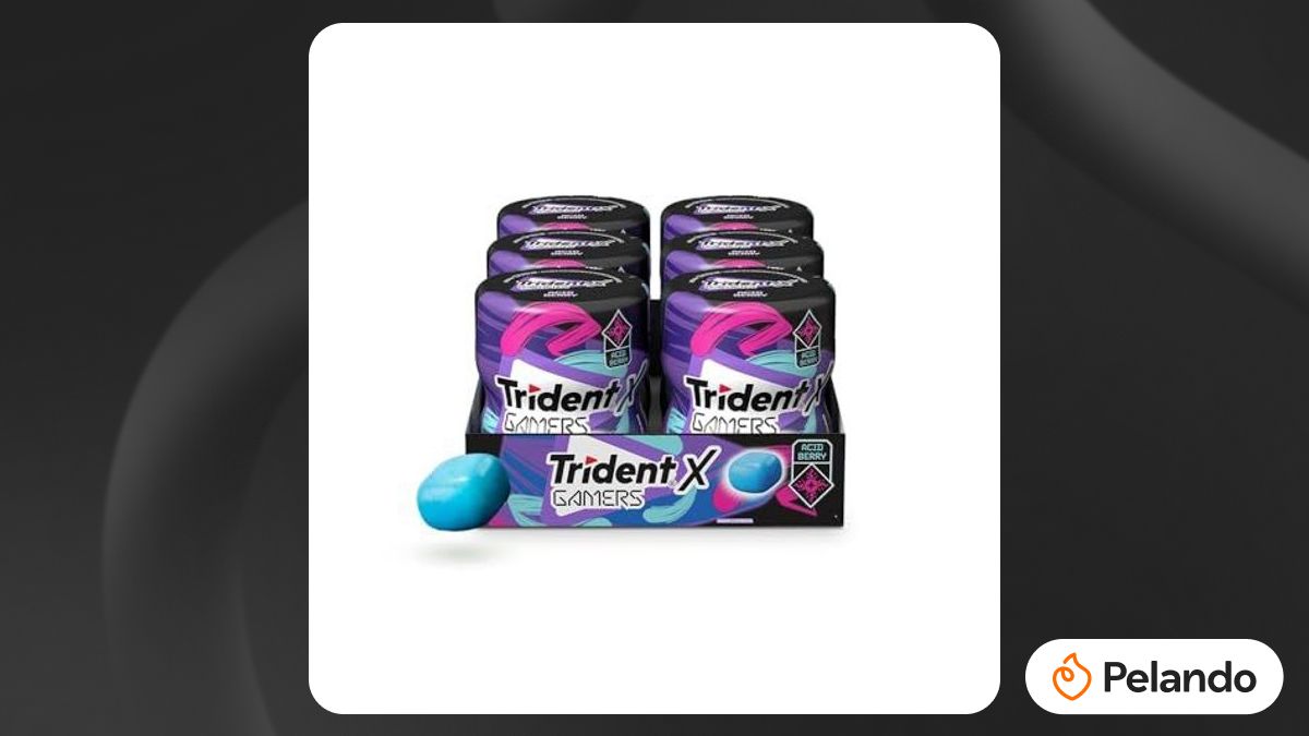 Por R$ 34,00: Chiclete Trident XGamers Framboesa e Limão 6x48g | Pelando