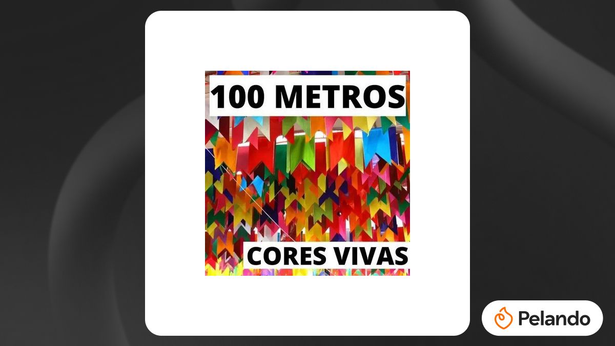 Por R$ 22,47: Kit 100m Bandeirinhas Coloridas Festa Junina | Pelando