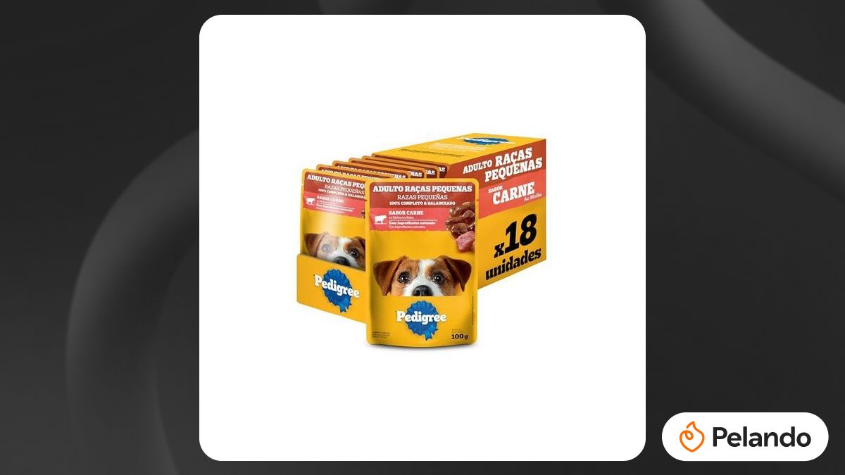 Por R$ 33,59: [REC] Pedigree Ração Úmida Carne para Cães Pequenos | Pelando
