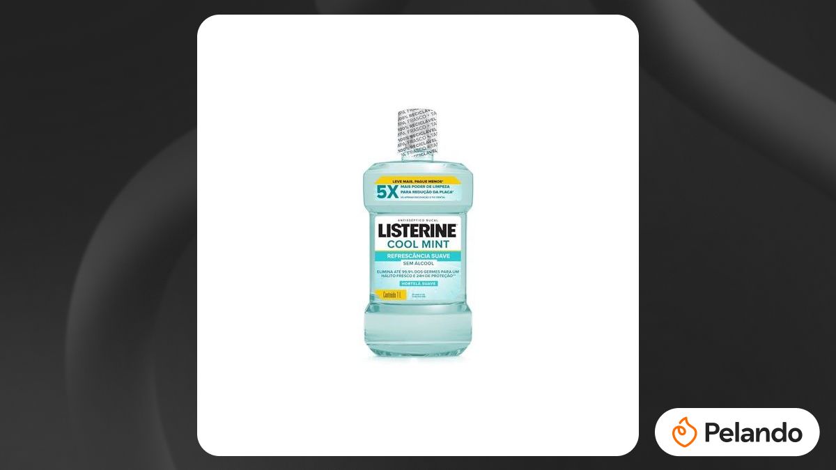 Por R$ 25,05: [APP | REC | +POR- | R$21,47] Listerine Cool Mint 1 litro ...