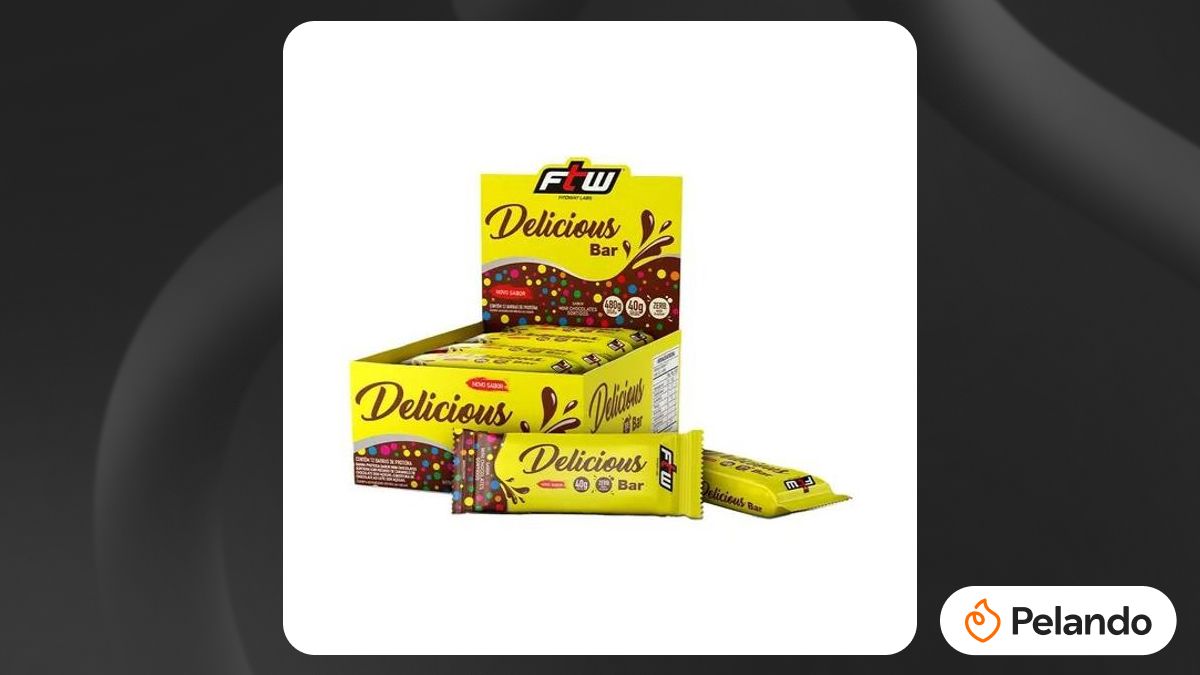 Por R$ 41,00: [Meli+ Pack Barra De Proteína Delicious Bar Caixa 12 ...