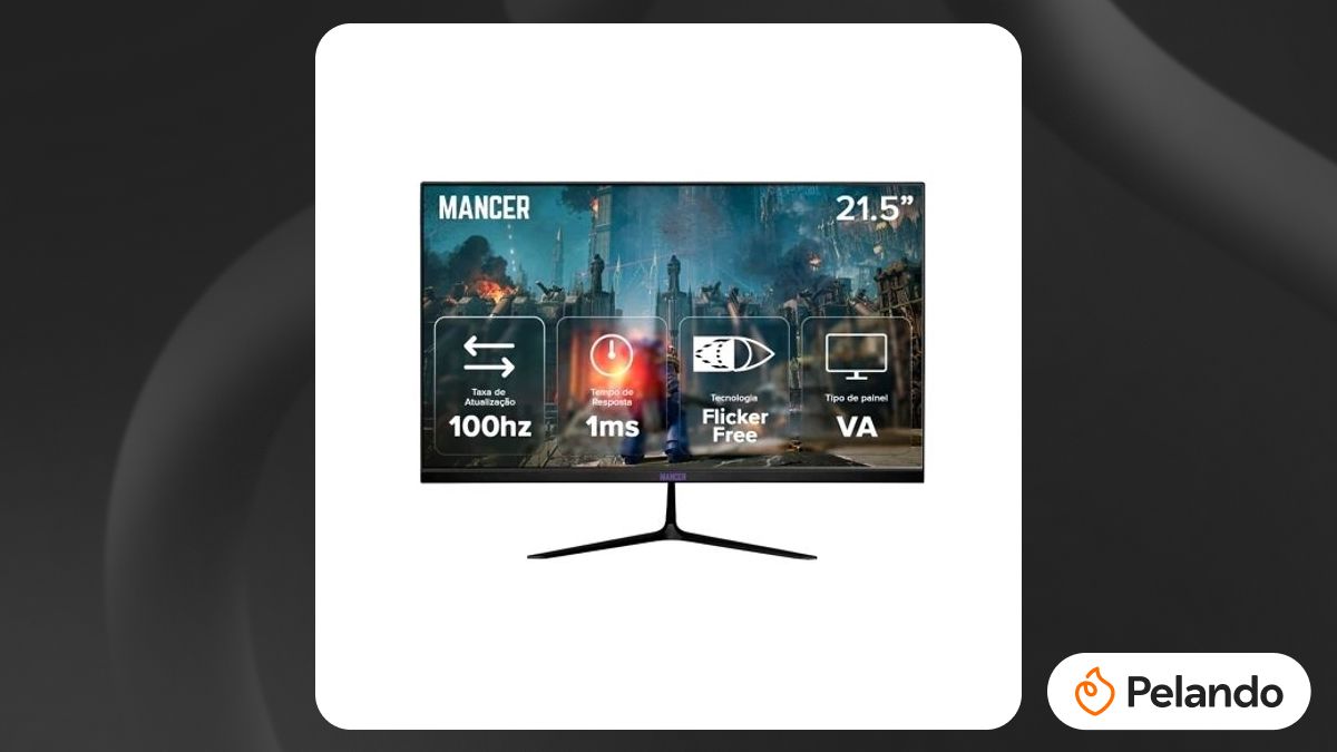 Por R$ 359: Monitor Gamer Mancer Horizon Z2, 21.5 Pol, VA, FHD, 100Hz ...