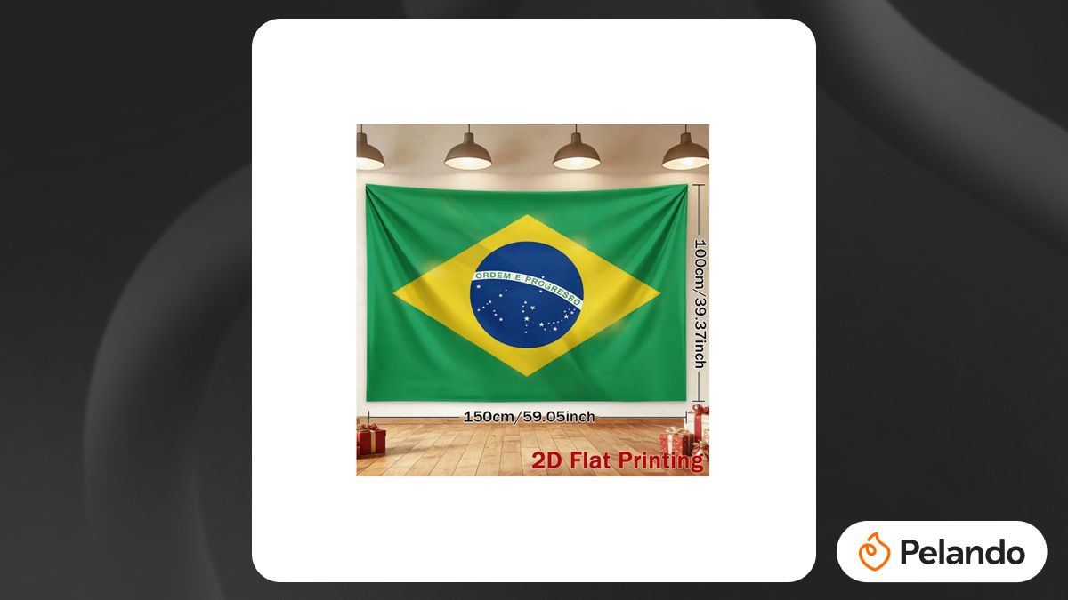 Por R$ 19,70: Bandeira do Brasil 1m x 1,5m | Pelando