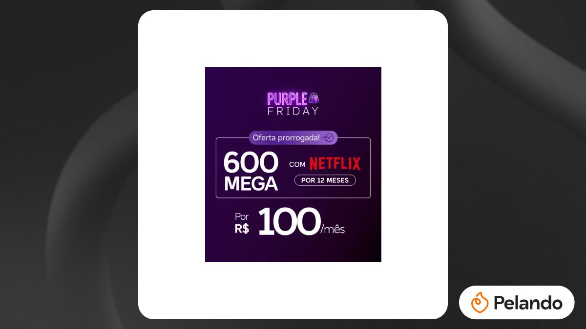 Por R$ 100: VIVO FIBRA 600MB + Netflix + Amazon Prime + Perplexity IA | Pelando