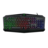 Por R$ 99,00: Teclado Gamer T-Dagger Tanker, Rainbow, Black, T-TGK106 ...
