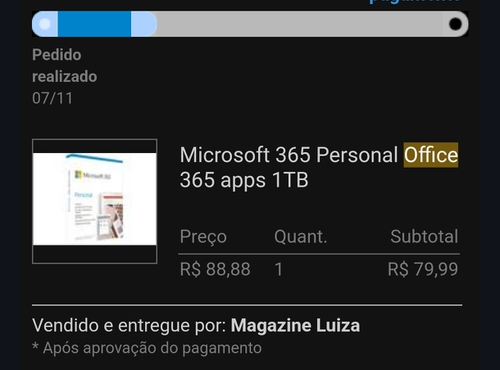 Por R$ 98,01: (Cliente Ouro) Microsoft 365 Personal Office 365 apps 1TB 1 ano | Pelando