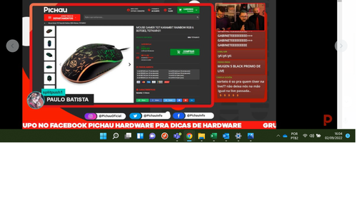 Por R$ 9,90: Mouse Gamer TGT Karambit Rainbow RGB 6 Botoes, TGT-KAR-01 ...