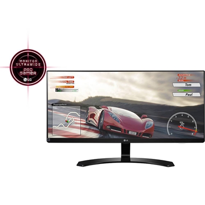 Saindo por R$ 854: Monitor Gamer LED 29'' IPS ultrawide Full HD 29UM68 ...