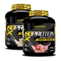 Por R$ 113: Kit 2x IsoProtein Isolado 2kg - XPRO | Pelando